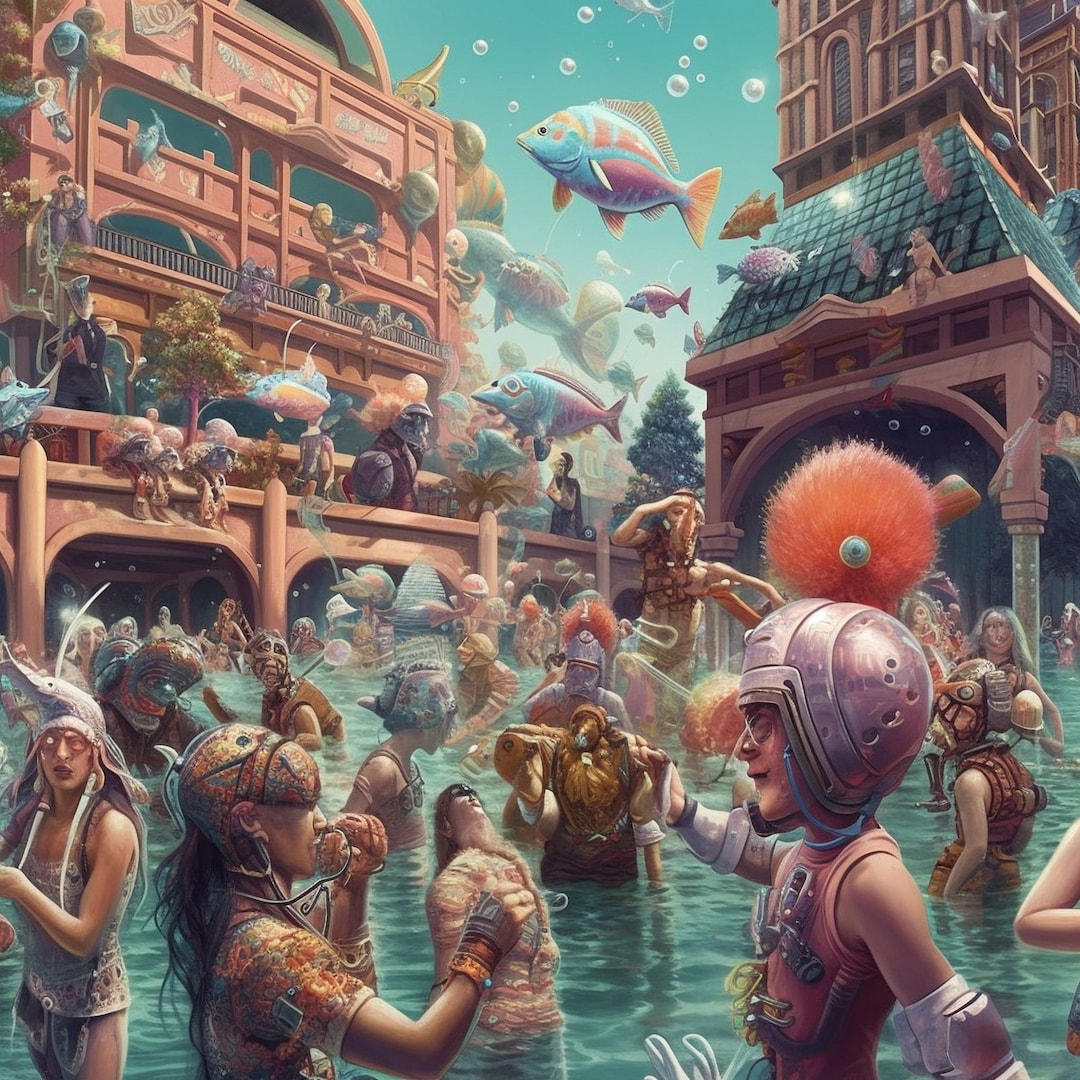 Jean Sable Digital Art 8X8 Canvas Print - Etsy