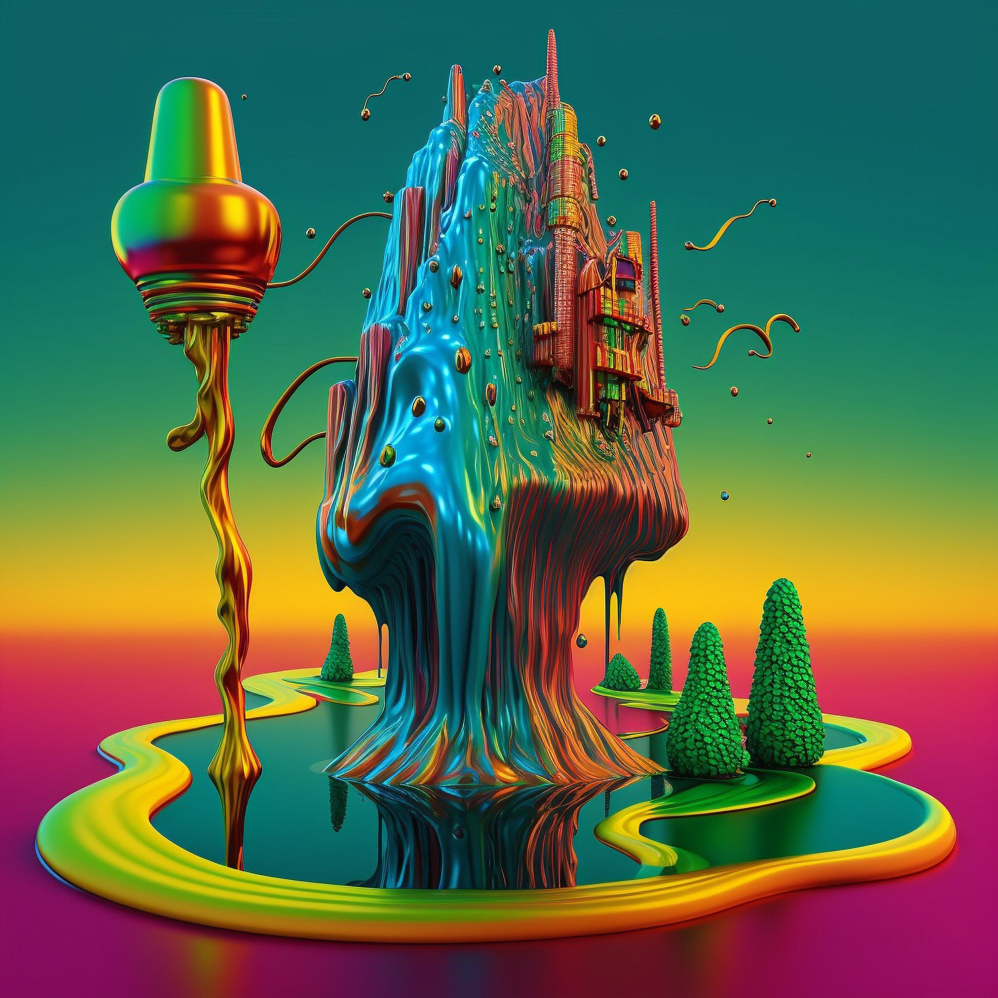 Jean Sable Digital Art 24x24 Canvas Print - Etsy