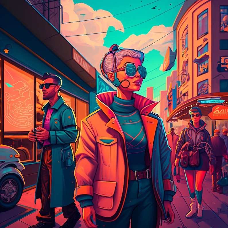 Jean Sable Digital Art 8X8 Canvas Print - Etsy