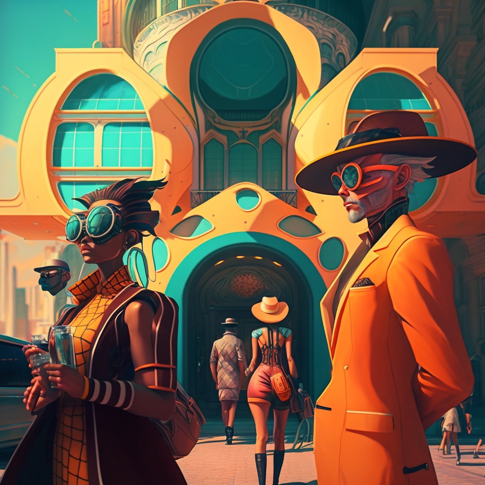 Jean Sable Digital Art 8X8 Canvas Print - Etsy