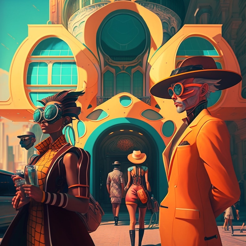 Jean Sable Digital Art 8X8 Canvas Print - Etsy