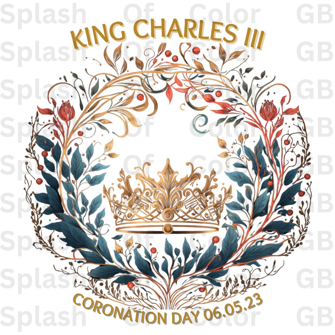 King Charles III Coronation PNG SVG Jpg, Coronation 2023 Logo Svg, King ...