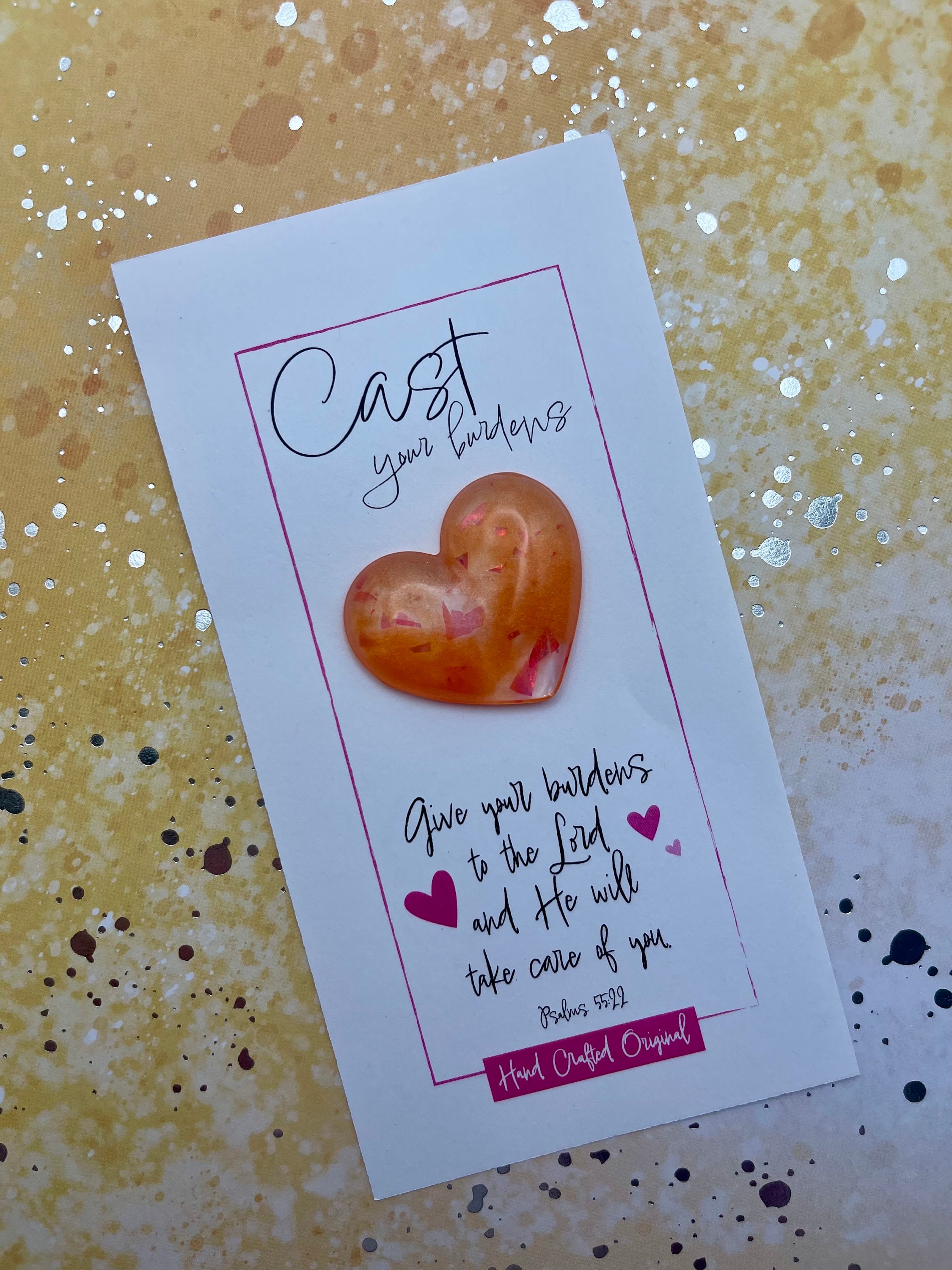 Pocket Hearts With Bible Verses - Etsy