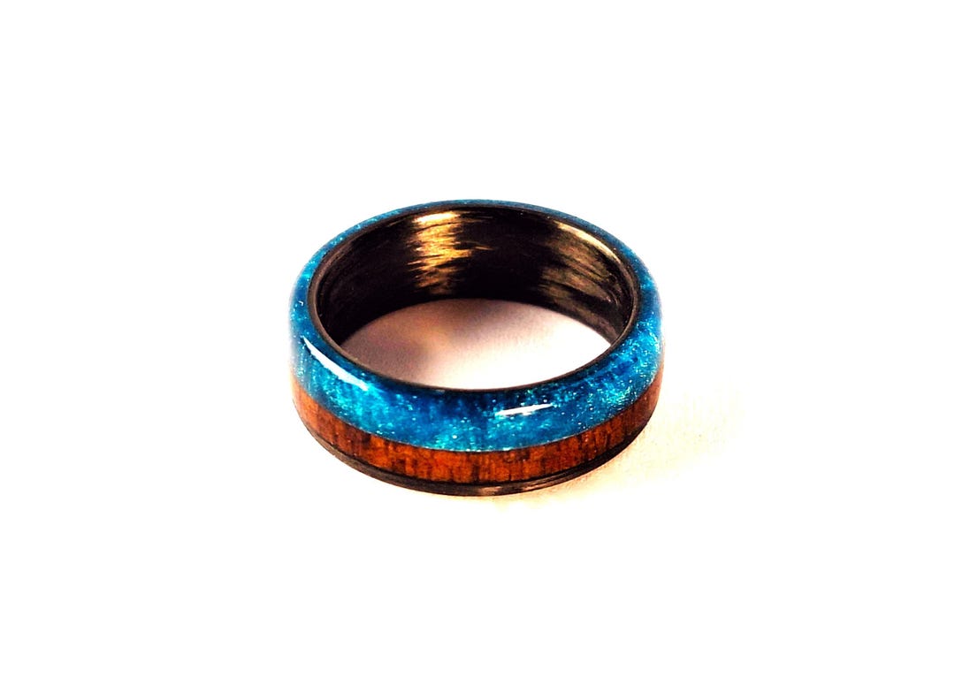 Carbon Ring, Rings, Wedding Ring, Carbon, Epoxy, Wood Ring, Engagement ...