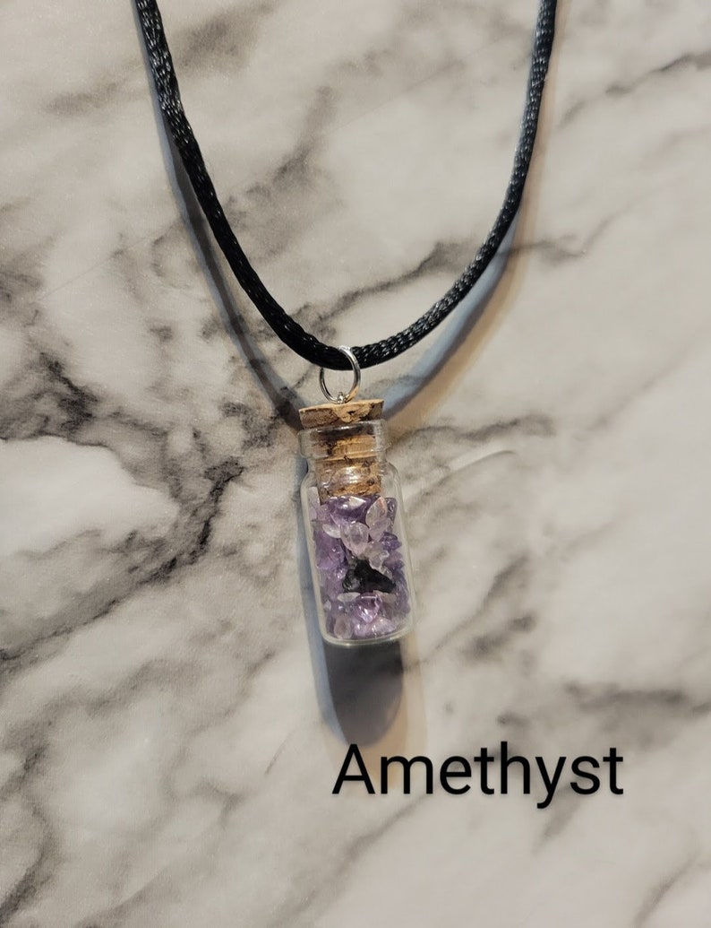 Crystal Jar Necklaces - Etsy