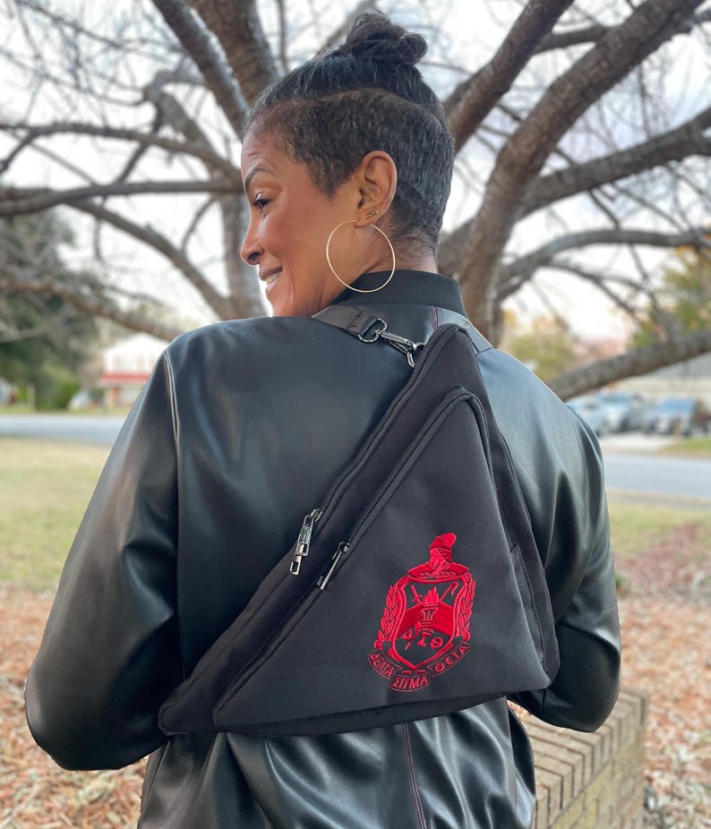 Delta Sigma Theta Crest Sling Backpack - Etsy
