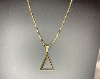 Delta Sigma Theta Symbols Necklace Gold Plated Stainless - Etsy