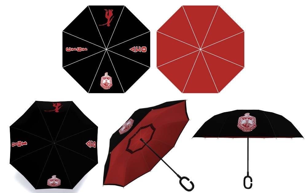 Delta Sigma Theta Umbrella - Inverted - Etsy