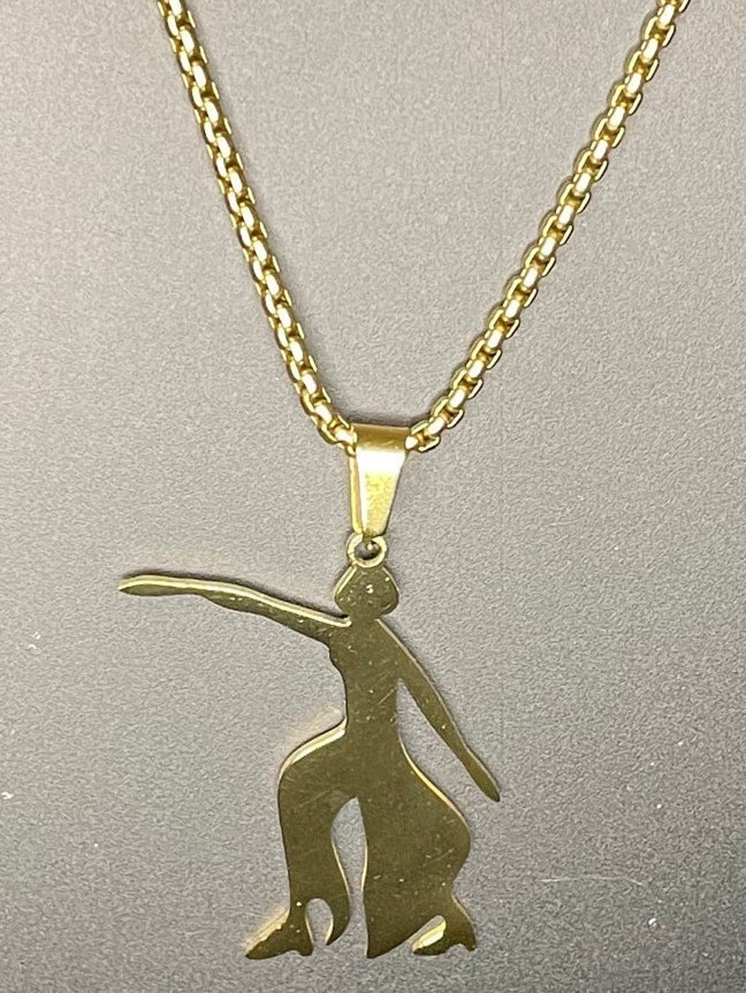 Delta Sigma Theta Necklace - Fortitude Gold Plated - Etsy