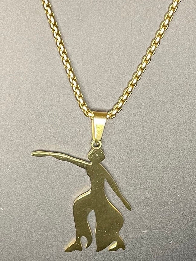 Delta Sigma Theta Necklace Fortitude Gold Plated - Etsy