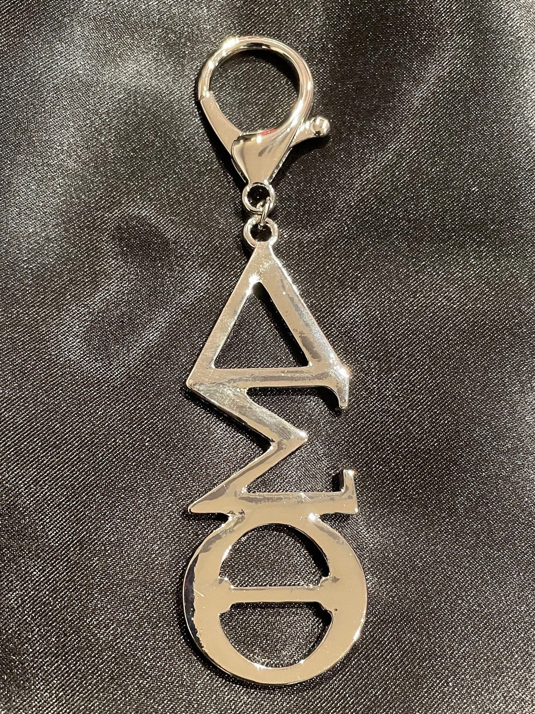 Delta Sigma Theta Symbols Purse Charm - Silver Plated Metal Alloy - Etsy