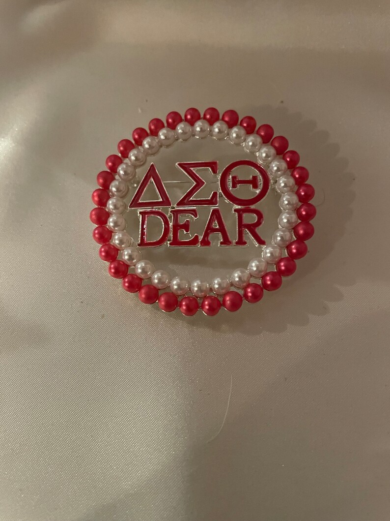 Delta Sigma Theta Delta Dear Brooch - Etsy
