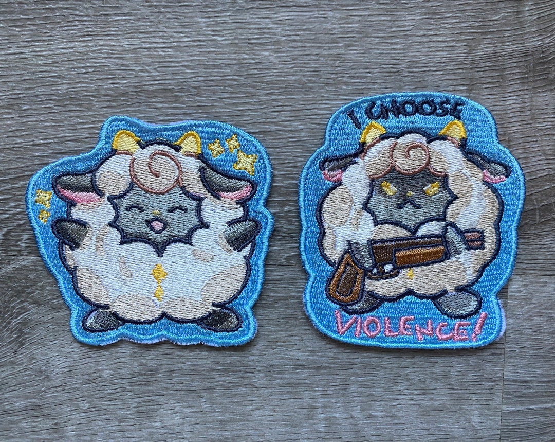 Palworld Fan-made | Lamball Embroidery Patches Fan-made - Etsy