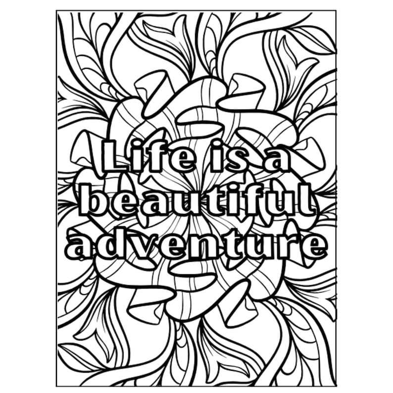 Positive Affirmations Coloring Pages Positive Words for Self Worth and ...
