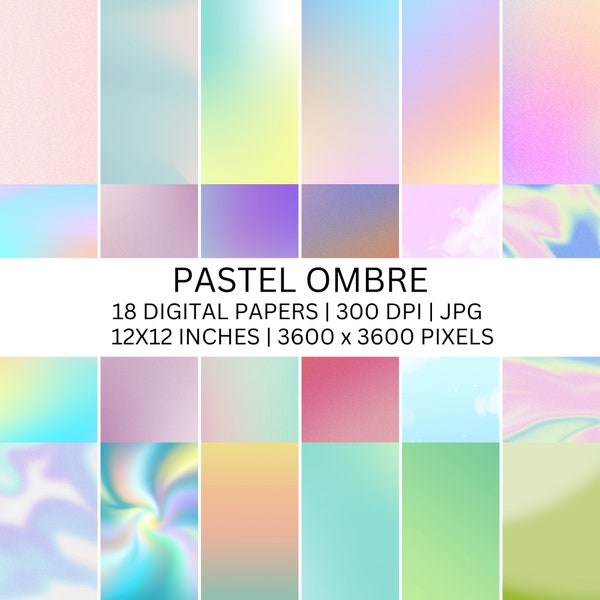 Pastel Ombre - Etsy