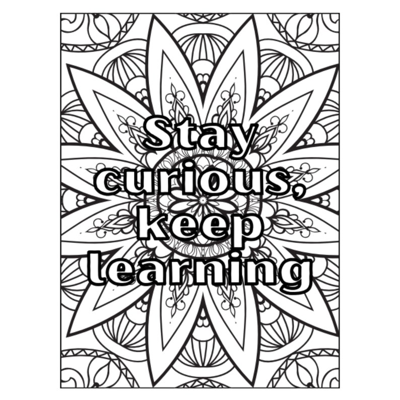 Positive Affirmations Coloring Pages Positive Words for Self Worth and ...