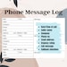 Voicemail Log Phone Call Message Record Inbound Outbound Call Record ...