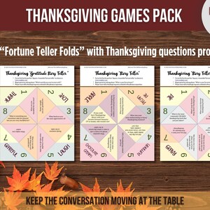 Printable Thanksgiving Games Digital PDF Download Craft Thanksgiving ...