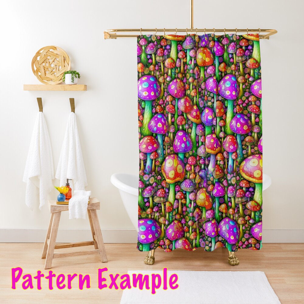 Digital Download for Commercial Use: Colorful Magic Mushroom Pattern ...