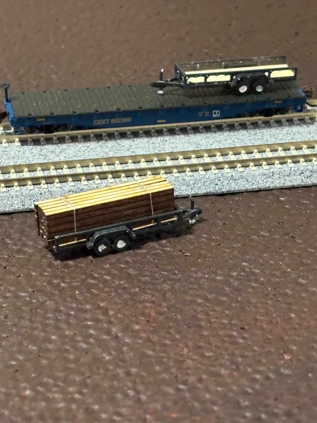 N Scale Utility Trailer – Painted or Raw Kit – Laser-scored Deck – 1: ...