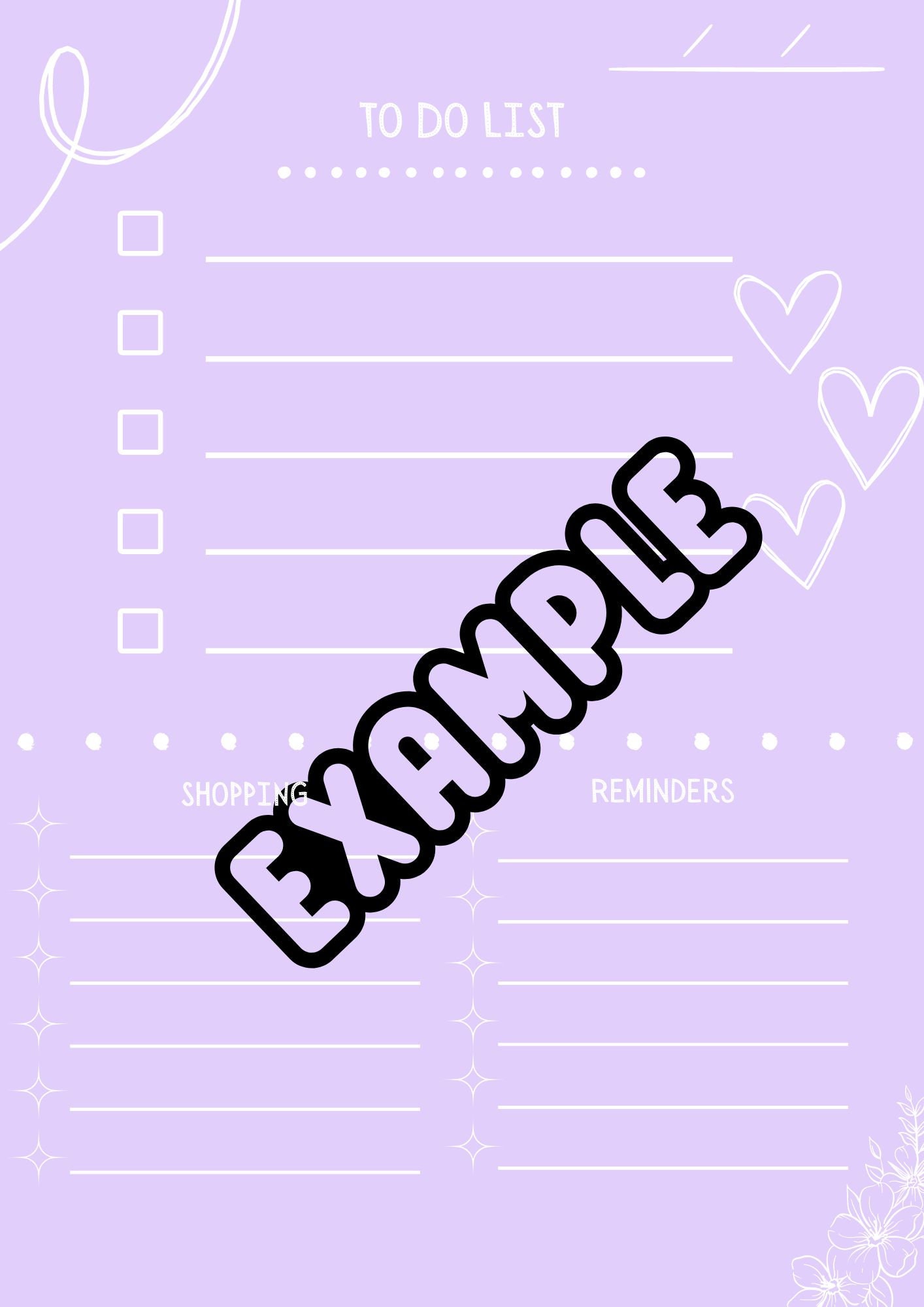 Simple to Do List | Aesthetic to Do List | Daily to Do List | Printable ...