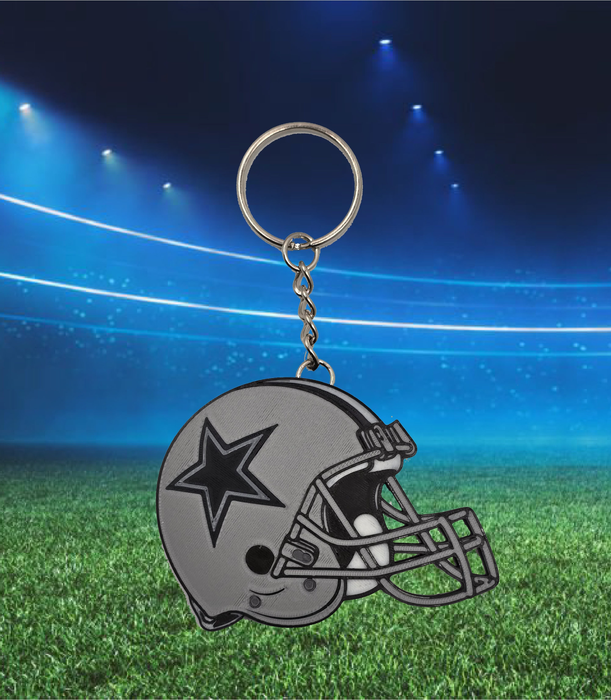Dallas Cowboys Keychain Football Helmet - Etsy