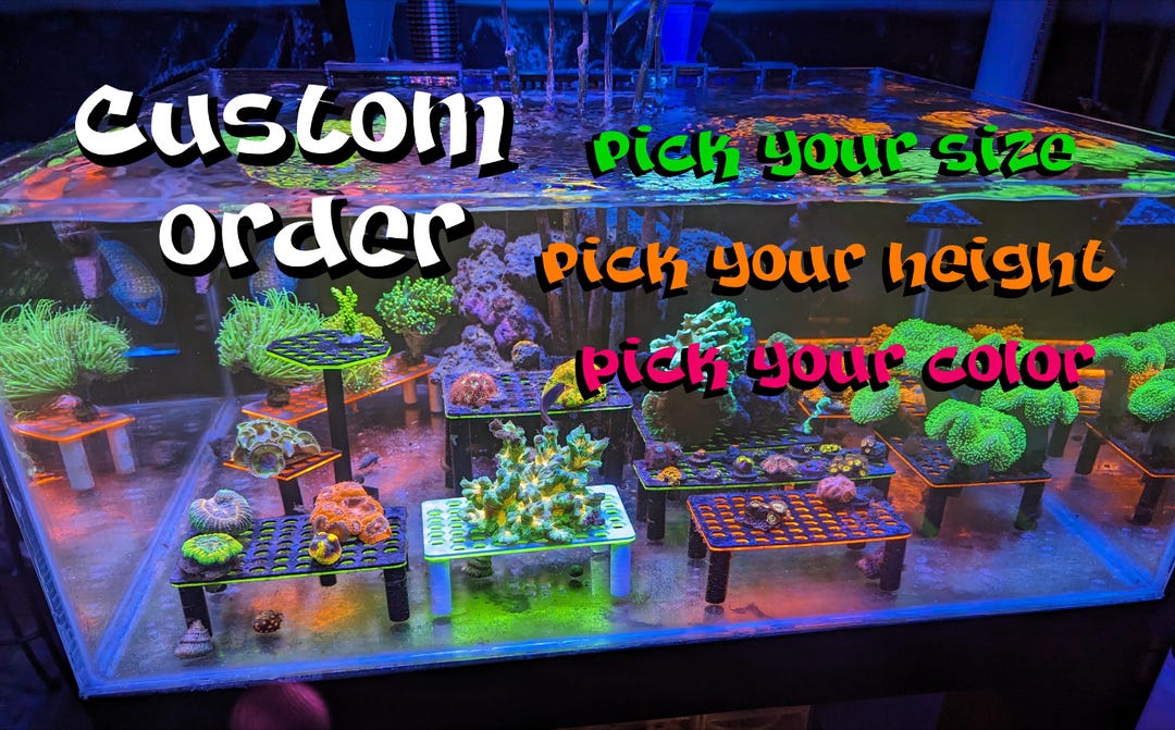 3d-printed Neontide Coral Frag Tables - Customizable & Reef-safe - Etsy