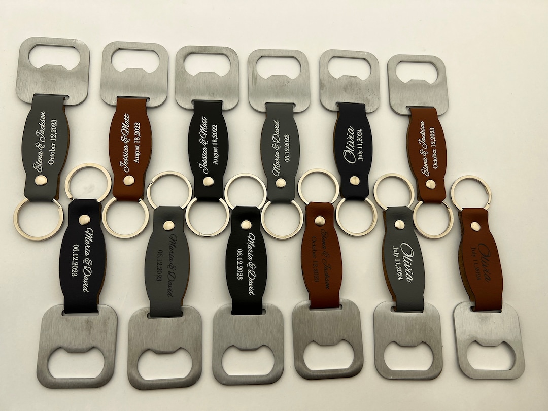 Bottle Opener Wedding Favors,customized Bottle Opener Keychains,birthday Party Favors for Adults ...