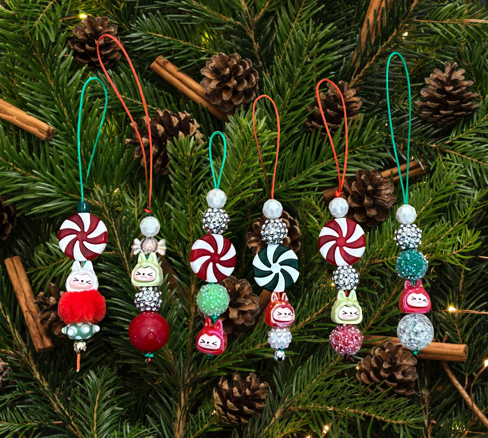 Handmade Kawaii Monster Christmas Ornaments, Set of 6 - Etsy