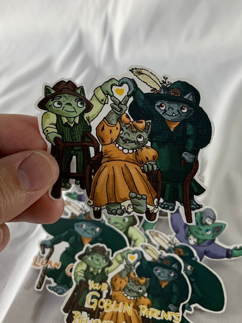 Squash the Goblin Parents Sticker - Etsy