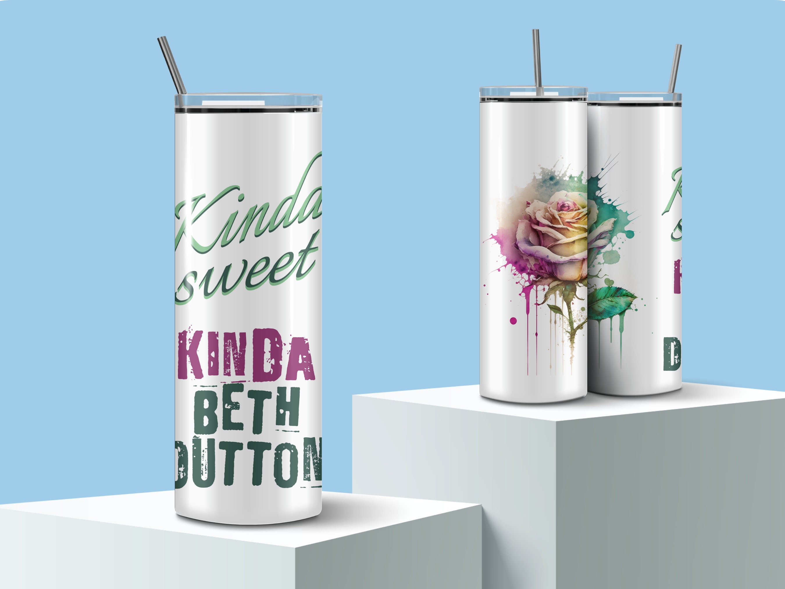 Beth Dutton 20oz Tumbler With Straw and Lid. Fun Gift for 30th Birthday ...