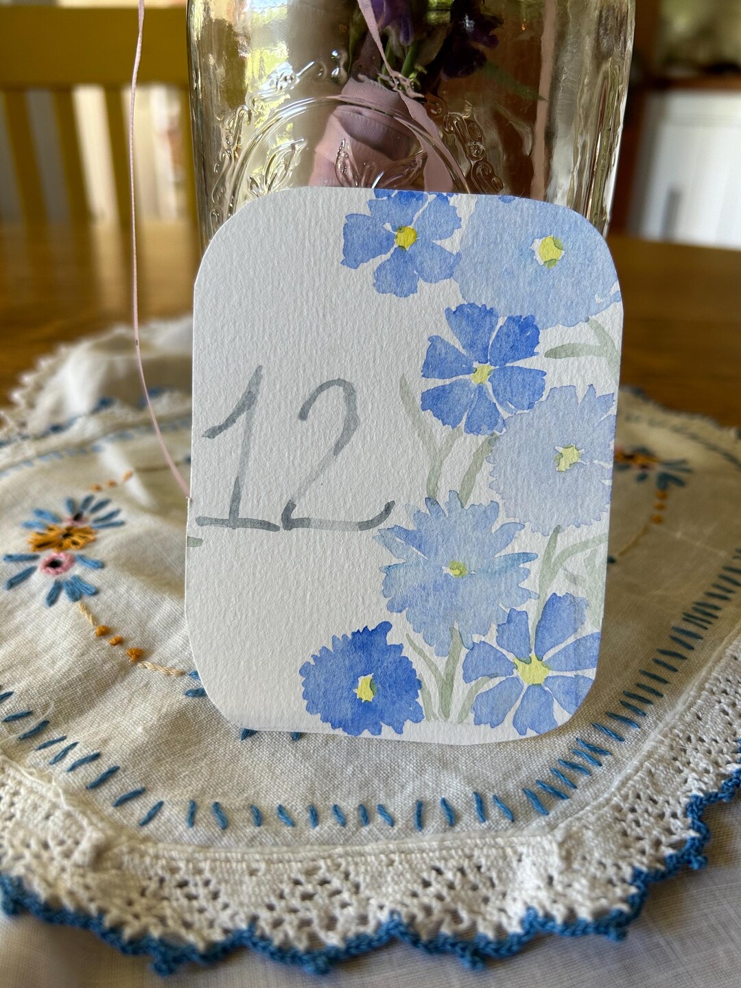 Watercolor Table Numbers - Etsy