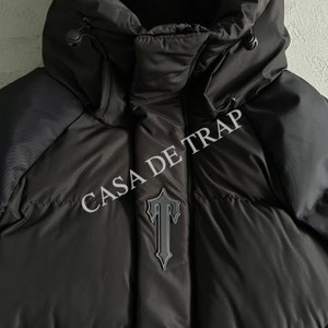 Trapstar Irongate Arch Logo Hooded Puffer Jacket in Black - Etsy