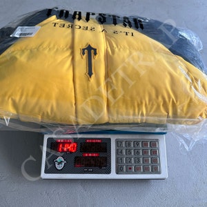 Trapstar Decoded Arch Hooded Puffer Jacket Black Yellow - Etsy