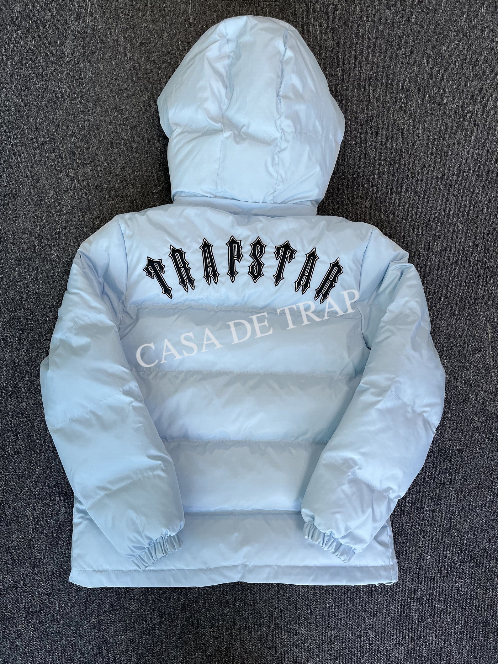 Trapstar Irongate Detachable Hooded Puffer Jacket in Blue - Etsy