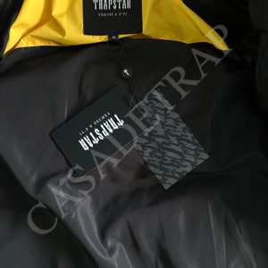 Trapstar Decoded Arch Hooded Puffer Jacket Black Yellow - Etsy