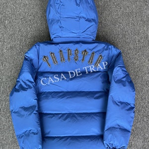 Trapstar Irongate Detachable Hooded Puffer Jacket in Dazzling Blue - Etsy