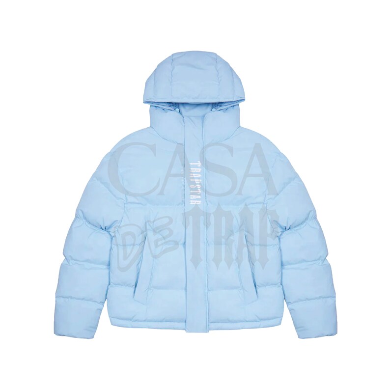 Trapstar Decoded 2.0 Detachable Hooded Puffer Jacket in Blue - Etsy