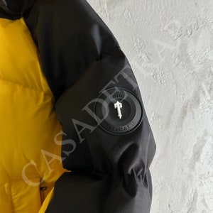 Trapstar Decoded Arch Hooded Puffer Jacket Black Yellow - Etsy