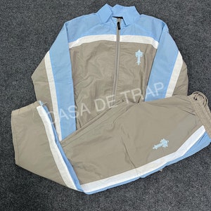 Trapstar Shellsuit Irongate T Grey Blue Tracksuit Jacket & Pants Set - Etsy