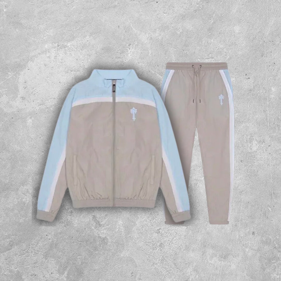 Trapstar Shellsuit Irongate T Grey Blue Tracksuit Jacket & Pants Set - Etsy