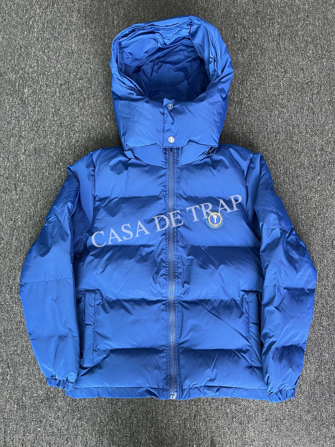 Trapstar Irongate Detachable Hooded Puffer Jacket in Dazzling Blue - Etsy