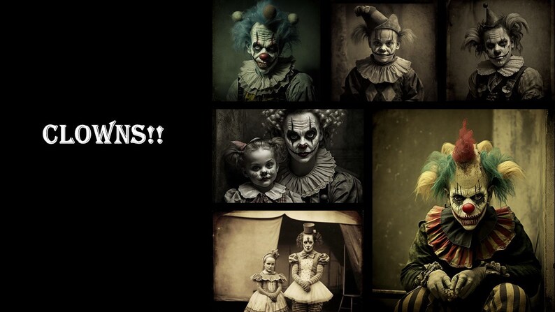 Creepy- Circus- MEGA Bundle-clowns-freaks-animals and More!-digital ...