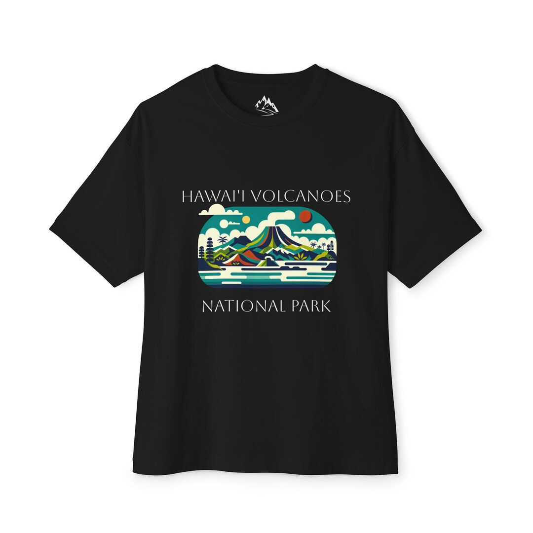 Hawai'i Volcanoes National Park Oversized T Shirt, Minimalist Style ...