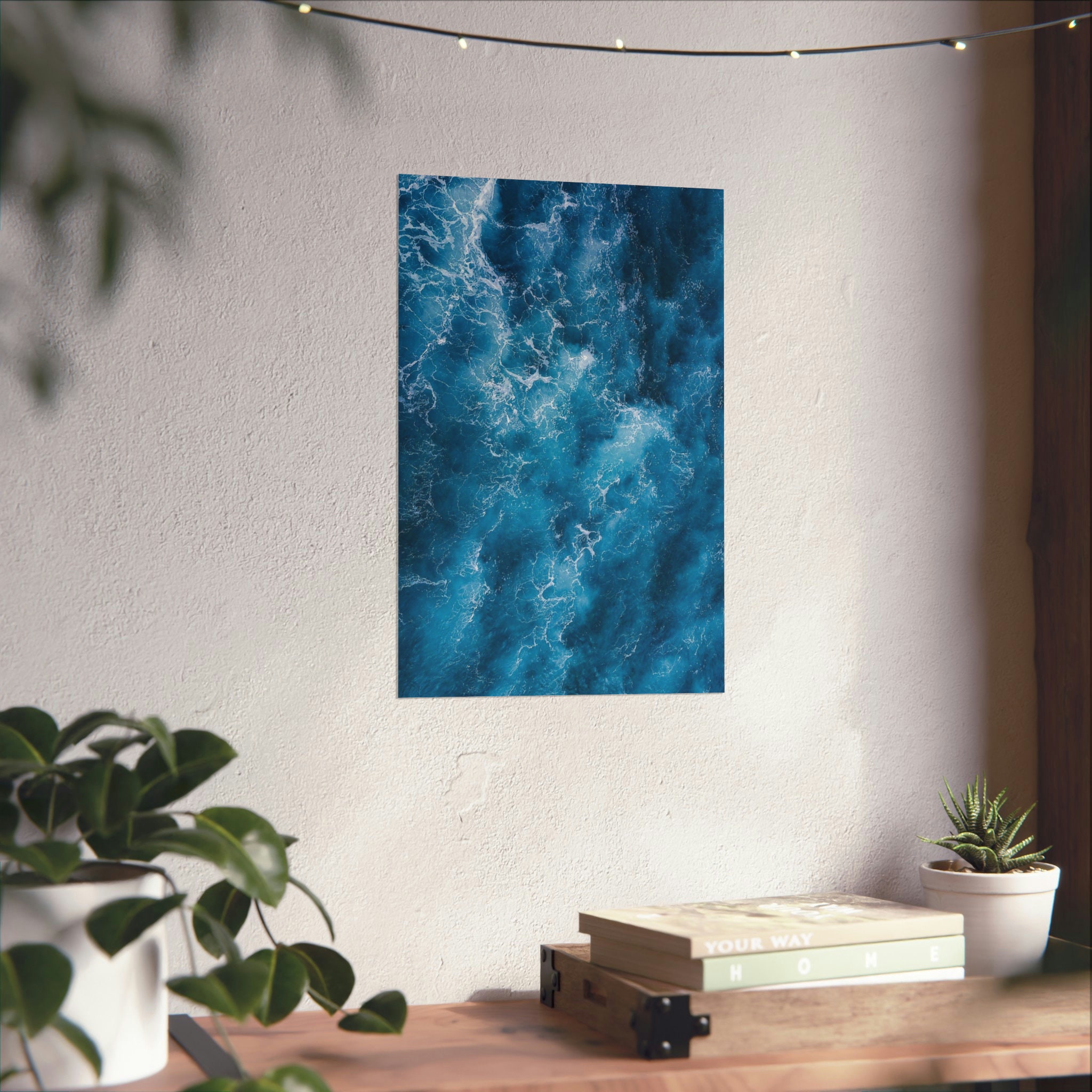 Blue Ocean Matte Vertical Posters, Waves, Sea, Ocean, Blue, Relax ...