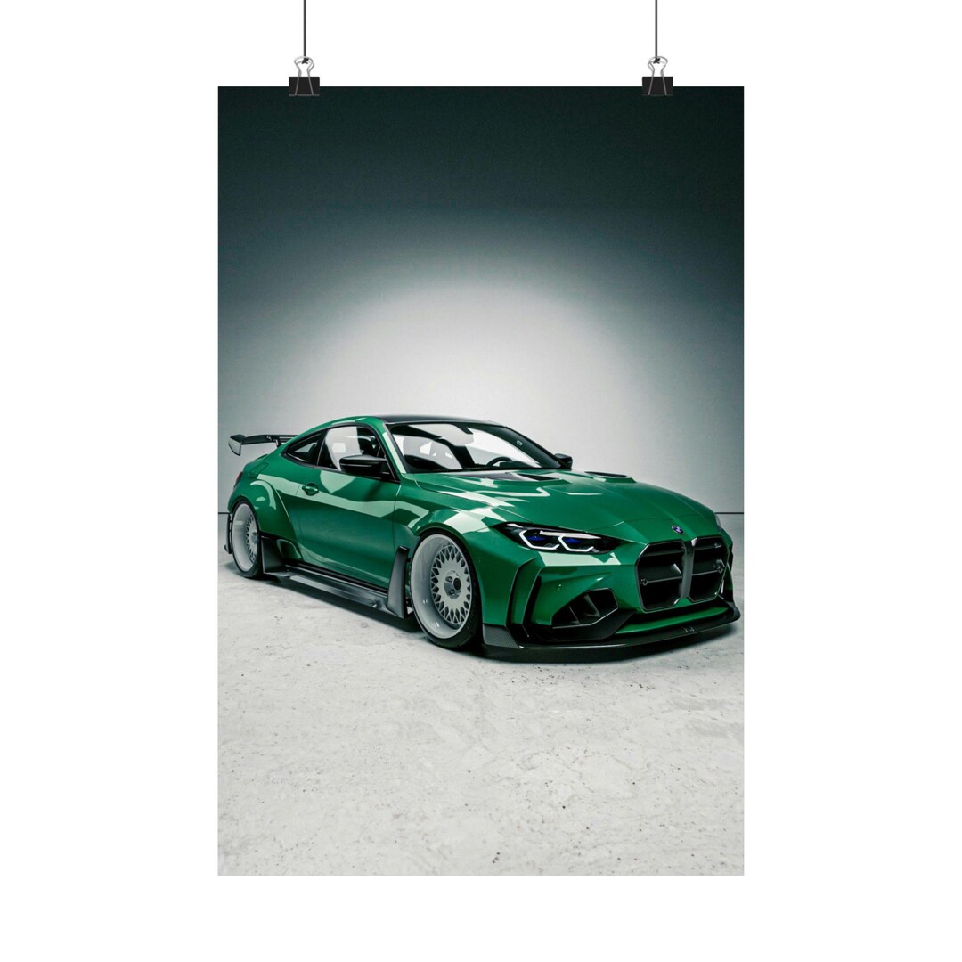 BMW M4 Vertical Poster, Automotive Wall Art, Perfect Gift for Car ...