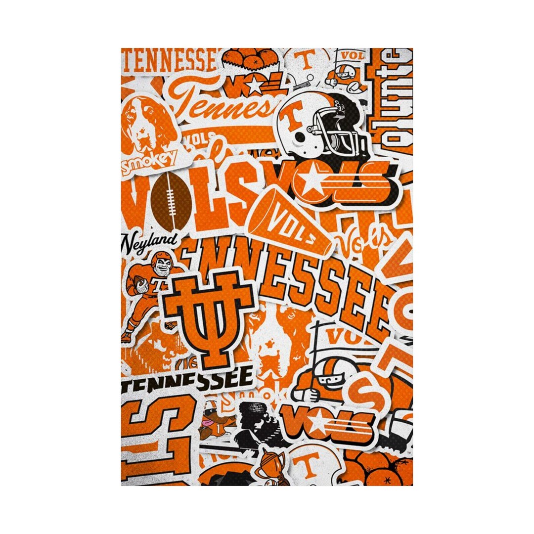 Tennessee Fan Vertical Poster, College Sports Decor, Vols Artwork ...