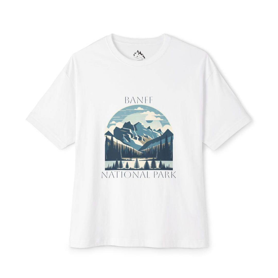 Banff National Park Shirt, Unisex Oversized Boxy Tee, Canada Nature ...
