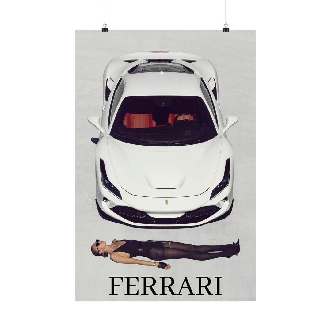 Ferrari F8 Vertical Posters | Ferrari Art Prints, Sports Car Decor ...