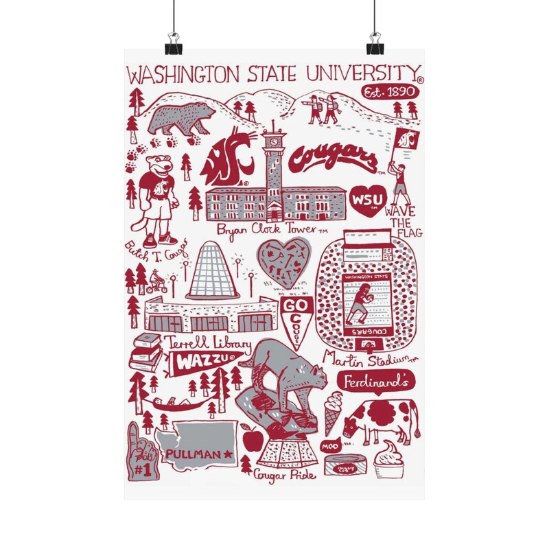 Wsu Sweatshirt - Etsy